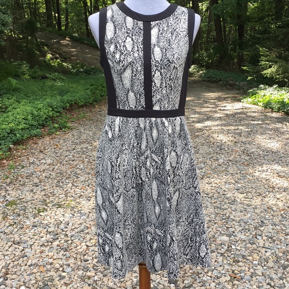 Rebecca Taylor | Dresses | Rebecca Taylor Black White Python Jacquard ...